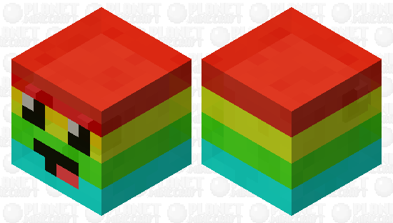 Rainbow Derp Minecraft Mob Skin