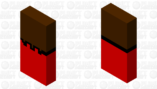 Chocolate bar Bed Minecraft Mob Skin