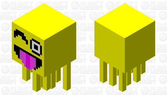 Winking-Tongue Sticking Out Emoji 😜 (Ghast) Minecraft Mob Skin