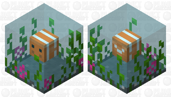 A Happy Fish in Water Minecraft Mob Skin