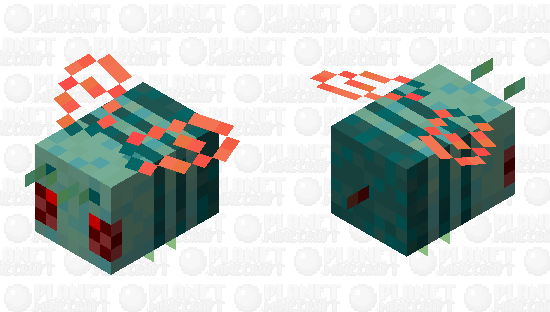 Angry Slimy Bee Minecraft Mob Skin