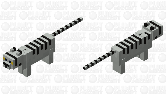 white tiger Minecraft Mob Skin