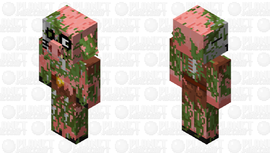 Refract Zombie Piglin Minecraft Mob Skin
