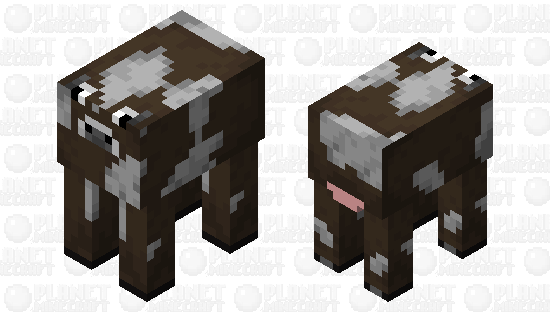 cursed cow Minecraft Mob Skin
