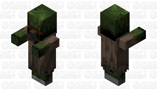 Rotten Zombie Villager Minecraft Mob Skin