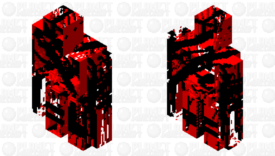 disintegrating skeleton golem Minecraft Mob Skin