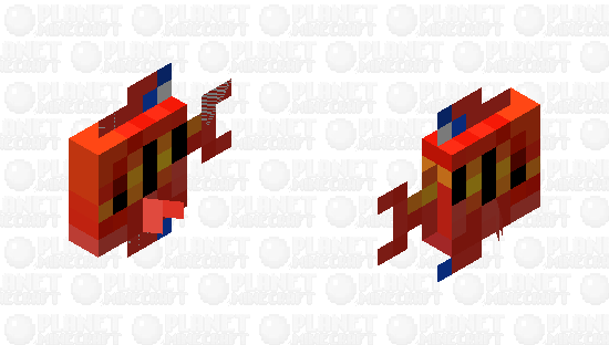 Flame Angelfish Minecraft Mob Skin