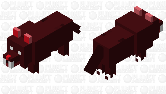 Death Wolf Minecraft Mob Skin