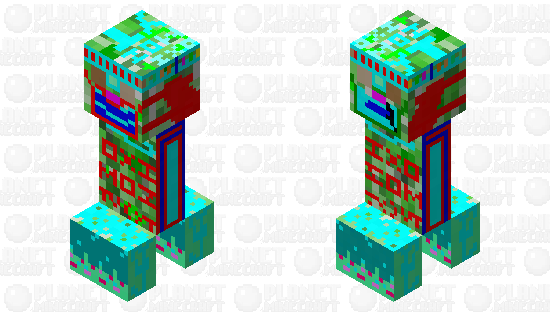le Youtubeur Oximoz en creeper Minecraft Mob Skin