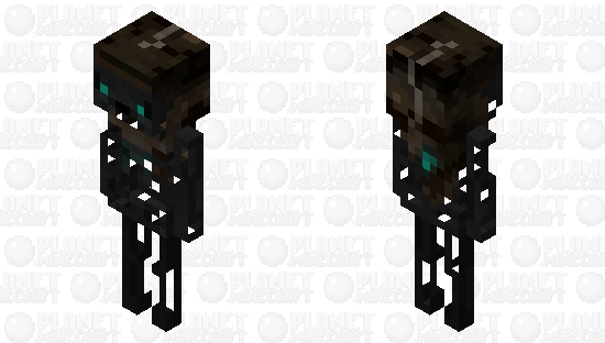 Fur Hooded Skeleton (Wither / Grey) Minecraft Mob Skin