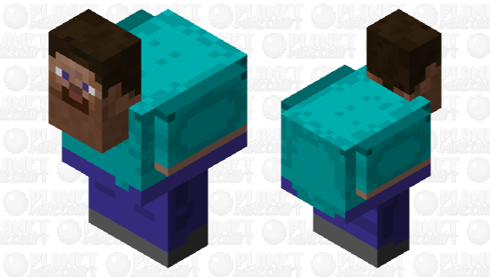 Humpback Longneck Steve Minecraft Mob Skin