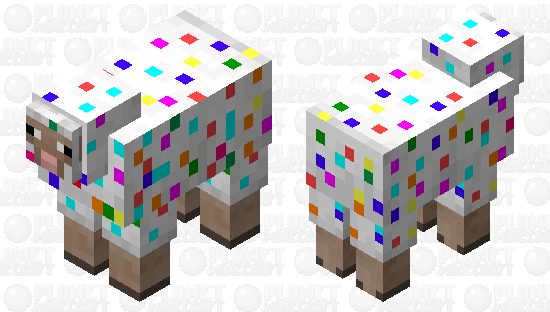 Confetti Sheep Minecraft Mob Skin