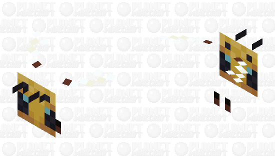 2D bee Minecraft Mob Skin