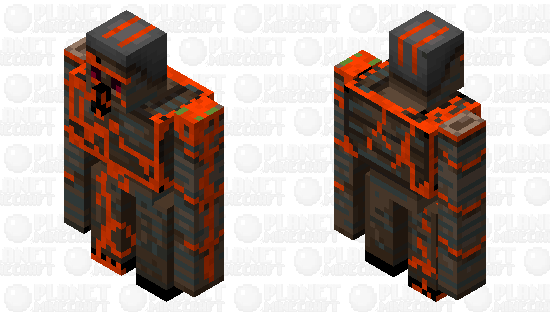 Lava/Rust Golem Minecraft Mob Skin