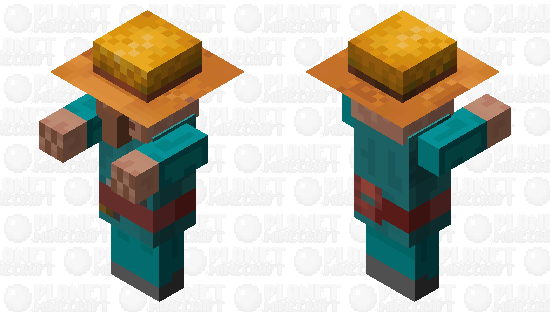 Villager Bounty Hunter with Glasses Minecraft Mob Skin