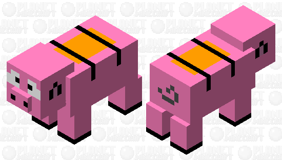 Fluffy (Saddled) Minecraft Mob Skin