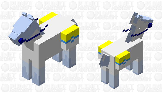 Glastrier (With the Reins of Unity and Park Balls) Minecraft Mob Skin