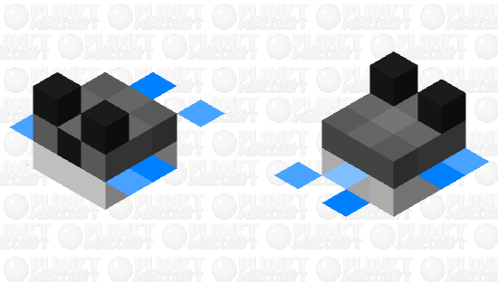 Grey Pufferfish Minecraft Mob Skin