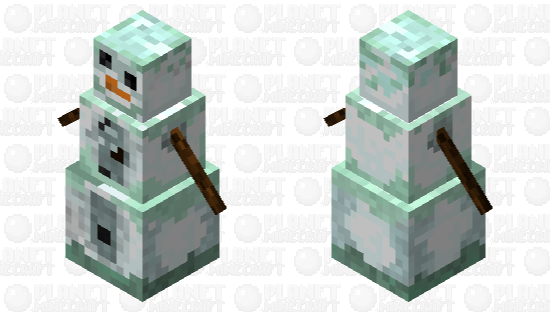 Snowier SnowGolem Minecraft Mob Skin
