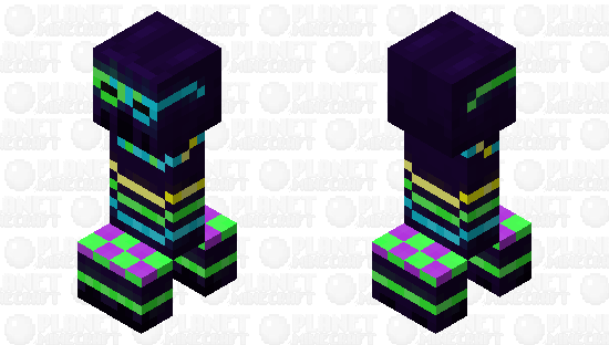 NEON Creeper - PMC 10 Year Anniversary Minecraft Mob Skin