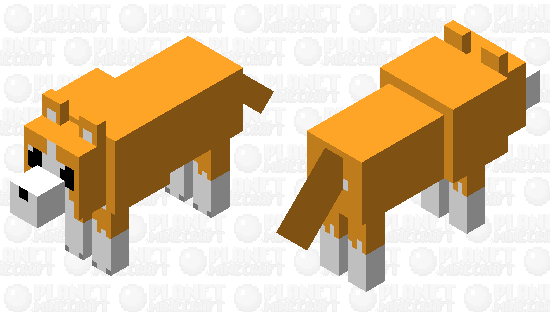 Improved Corgi Minecraft Mob Skin