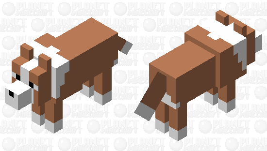 Brown Doggy Minecraft Mob Skin