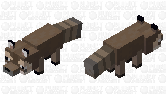 raccoon Minecraft Mob Skin