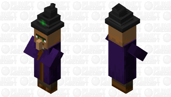 Witch Villager Minecraft Mob Skin