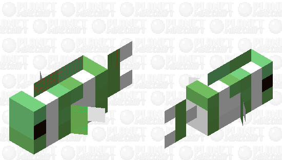 Small Green Fish Minecraft Mob Skin