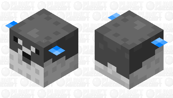 Grey Pufferfish Minecraft Mob Skin