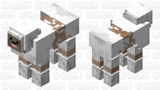 French sheepPoodle sheep Minecraft Mob Skin