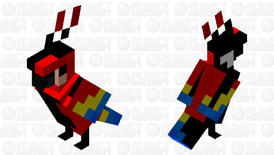 Venomized parrot Minecraft Mob Skin