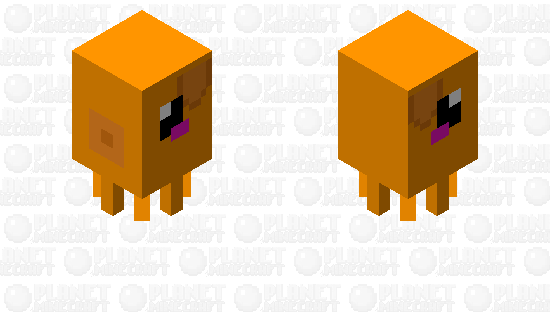Kawaii Cuttlefish Minecraft Mob Skin