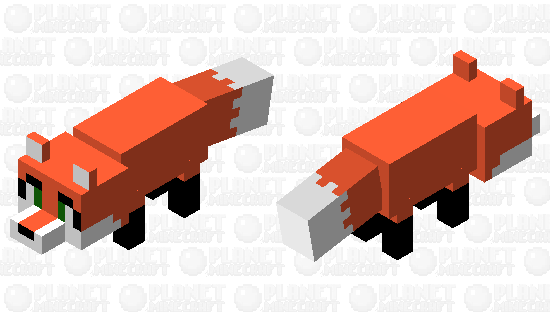 cute fox Minecraft Mob Skin