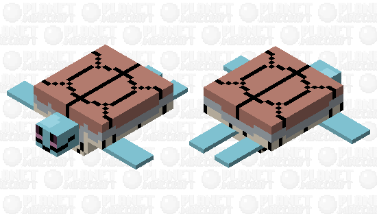 Squirtle Turtle Minecraft Mob Skin