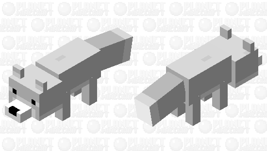 artic fox Minecraft Mob Skin