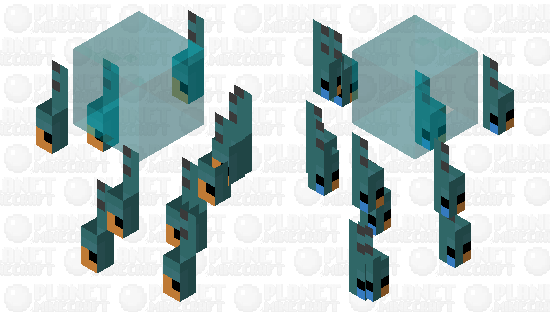 Water Slime Blaze Minecraft Mob Skin