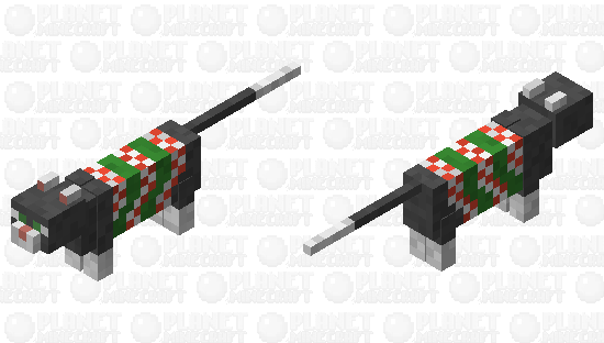 The Christmas cat Minecraft Mob Skin