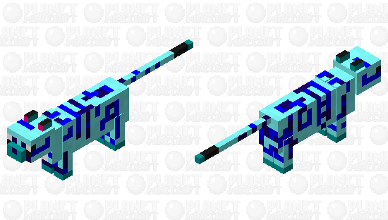 Mystic snow leopard Minecraft Mob Skin