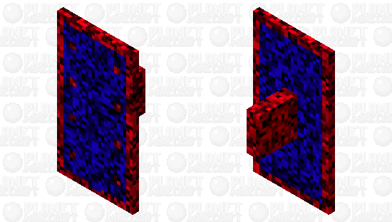 fire vs water shield Minecraft Mob Skin