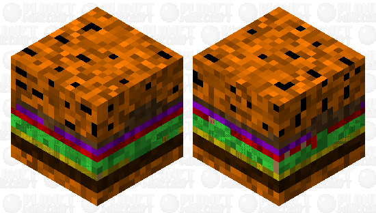 Cheese burger and secret Minecraft Mob Skin