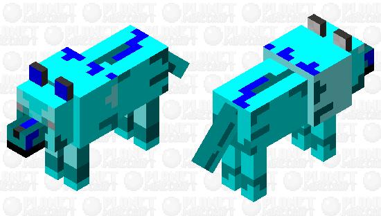 Ice spikes dog Minecraft Mob Skin