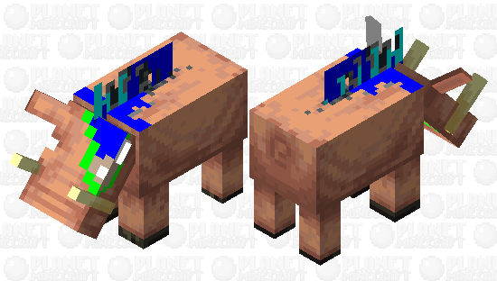 Hoglin Nether Minecraft Mob Skin