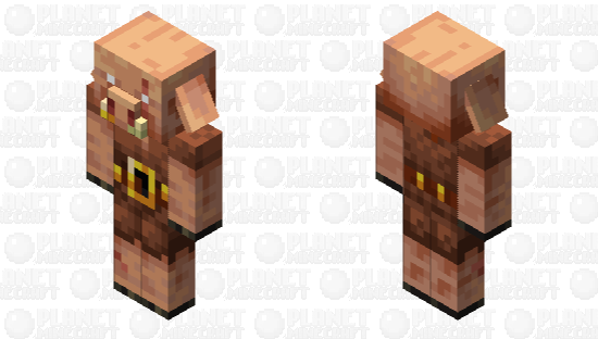 Piglin Lvl 20 Minecraft Mob Skin