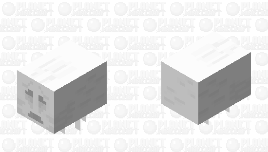Mini Ghast (Bee reskin, calm bee) Minecraft Mob Skin