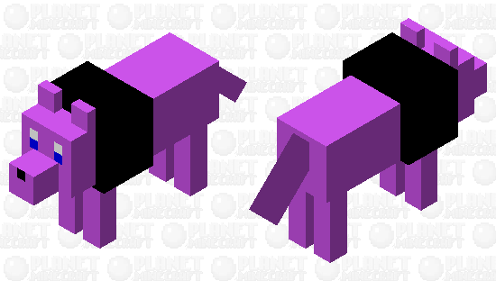 Untamed Ender Wolf Minecraft Mob Skin