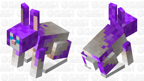 Custom purple rabbit Minecraft Mob Skin