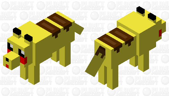 Pikachu (Tamed) Minecraft Mob Skin