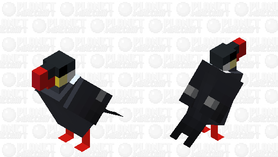 Grazina-inca (Larosterna inca) Minecraft Mob Skin