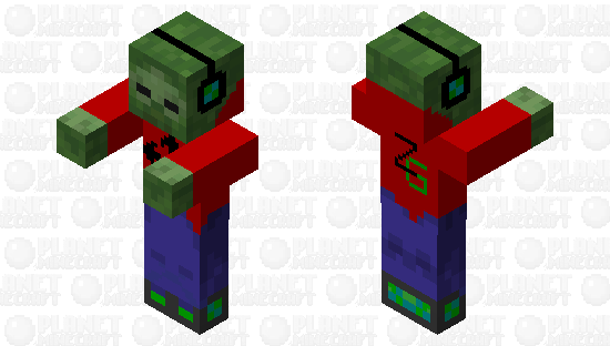 Zombie Gamer Minecraft Mob Skin